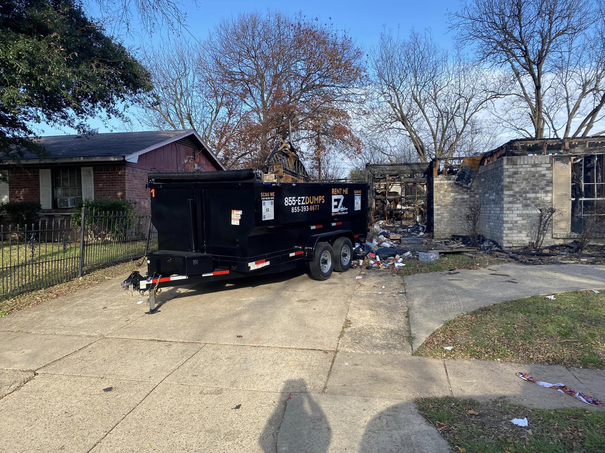 Rent the 15 Yard Dump Trailer | EZ Dump Trailers